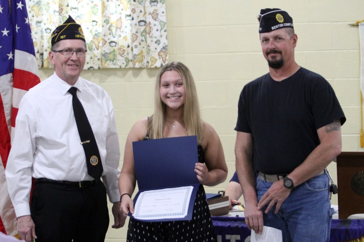 Benton County Legion and Auxiliary present scholarship and merit awards ...