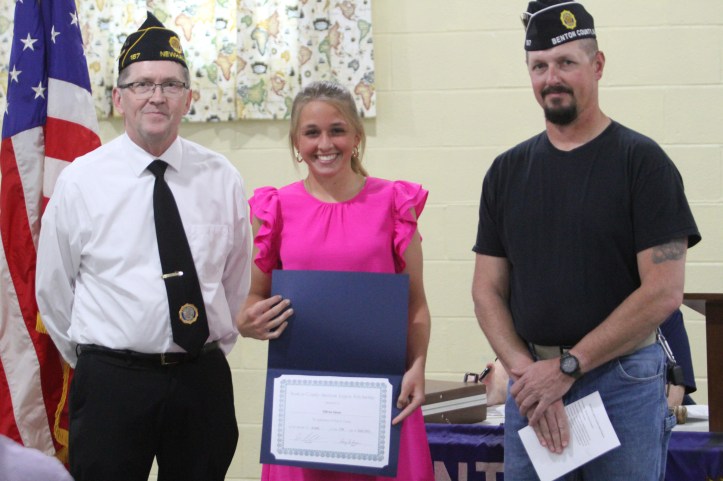 Benton County Legion and Auxiliary present scholarship and merit awards ...